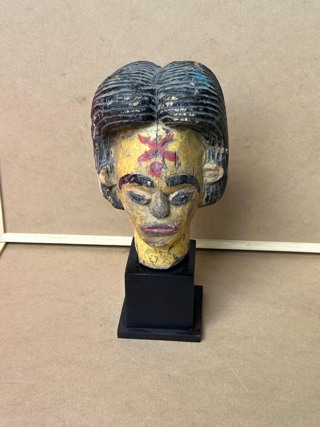 VINTAGE Ibibio Dance Crest Bust of a Woman on Stand - Collector's Piece ...