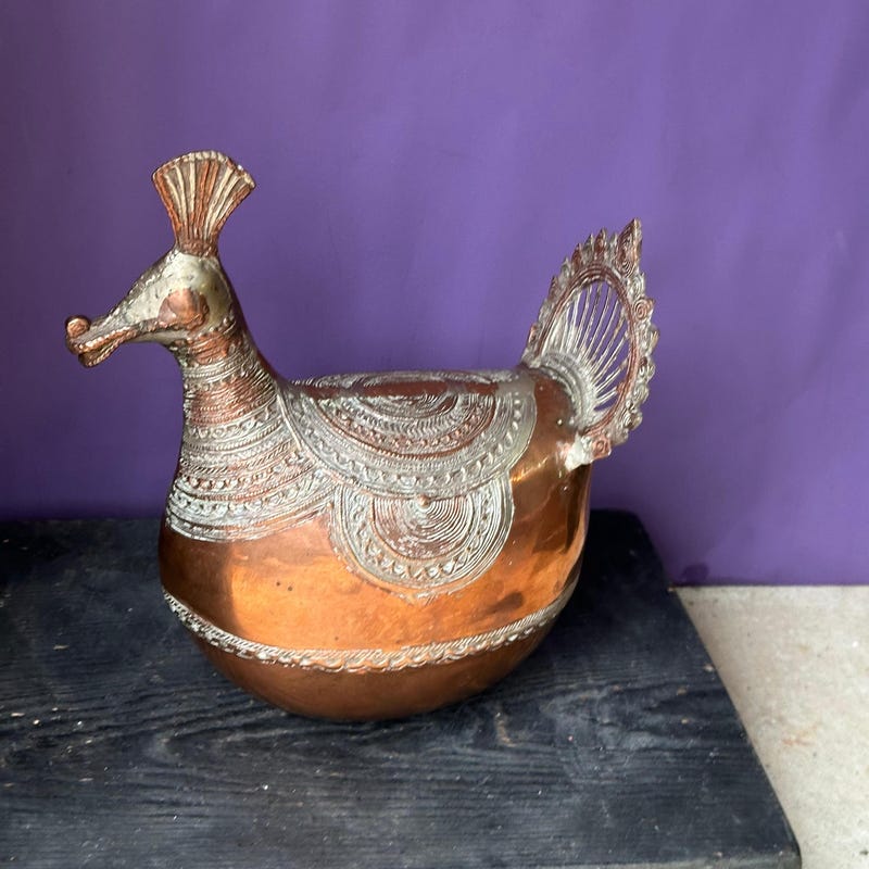 Peacock Copper Box - Etsy