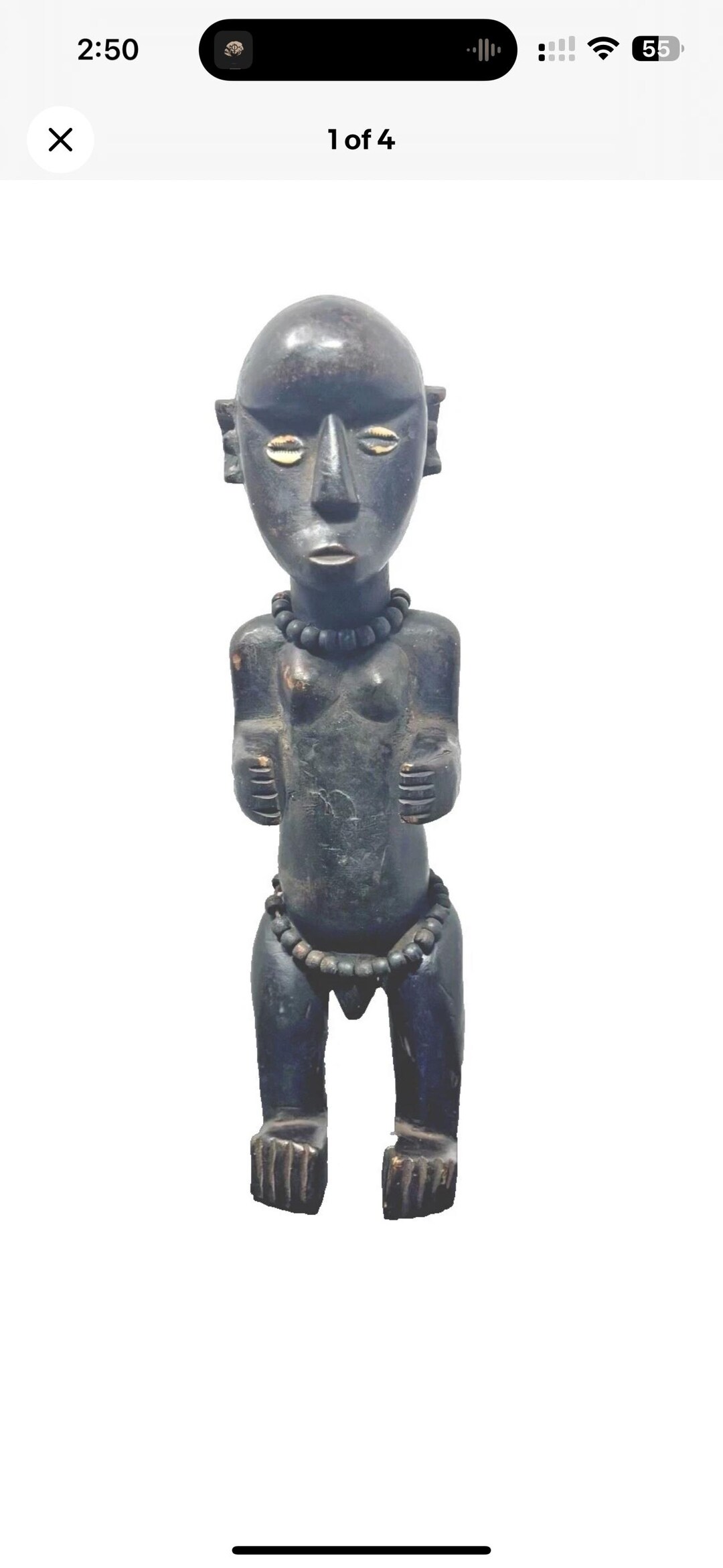 Vintage Zaramo Ancestor Figure - Hand-carved Wooden Statue From ...