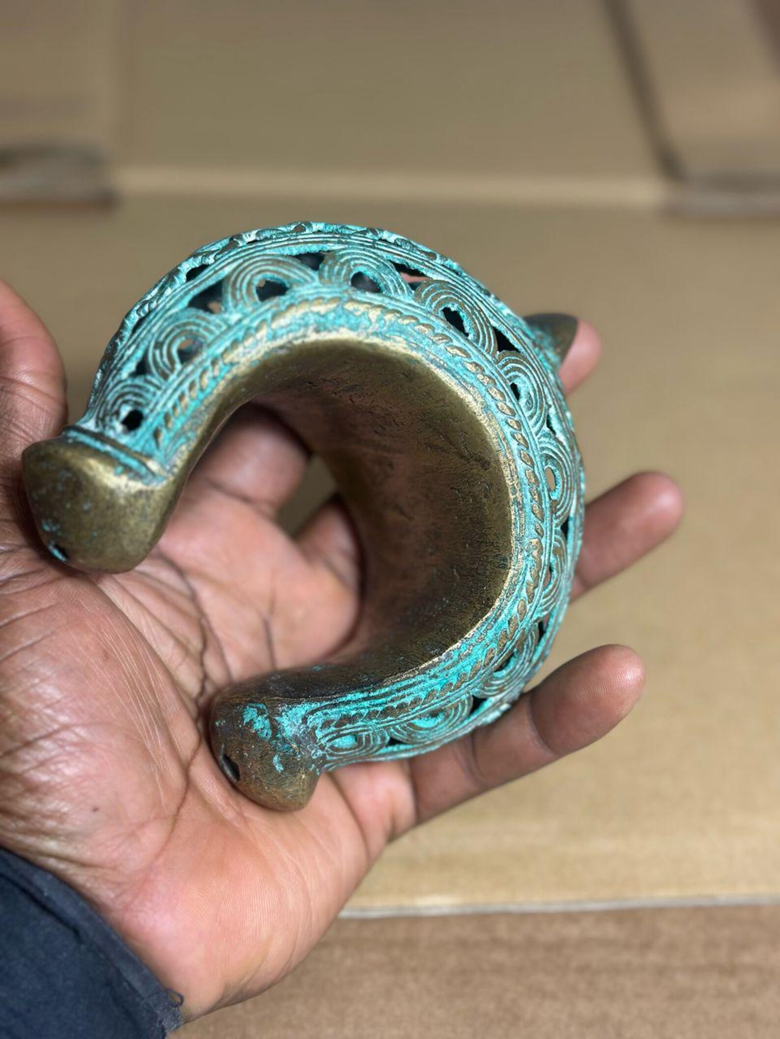 Rare Royal Benin Bronze Bracelet - African Art - 5.5 Inches / 14 Cm - Etsy