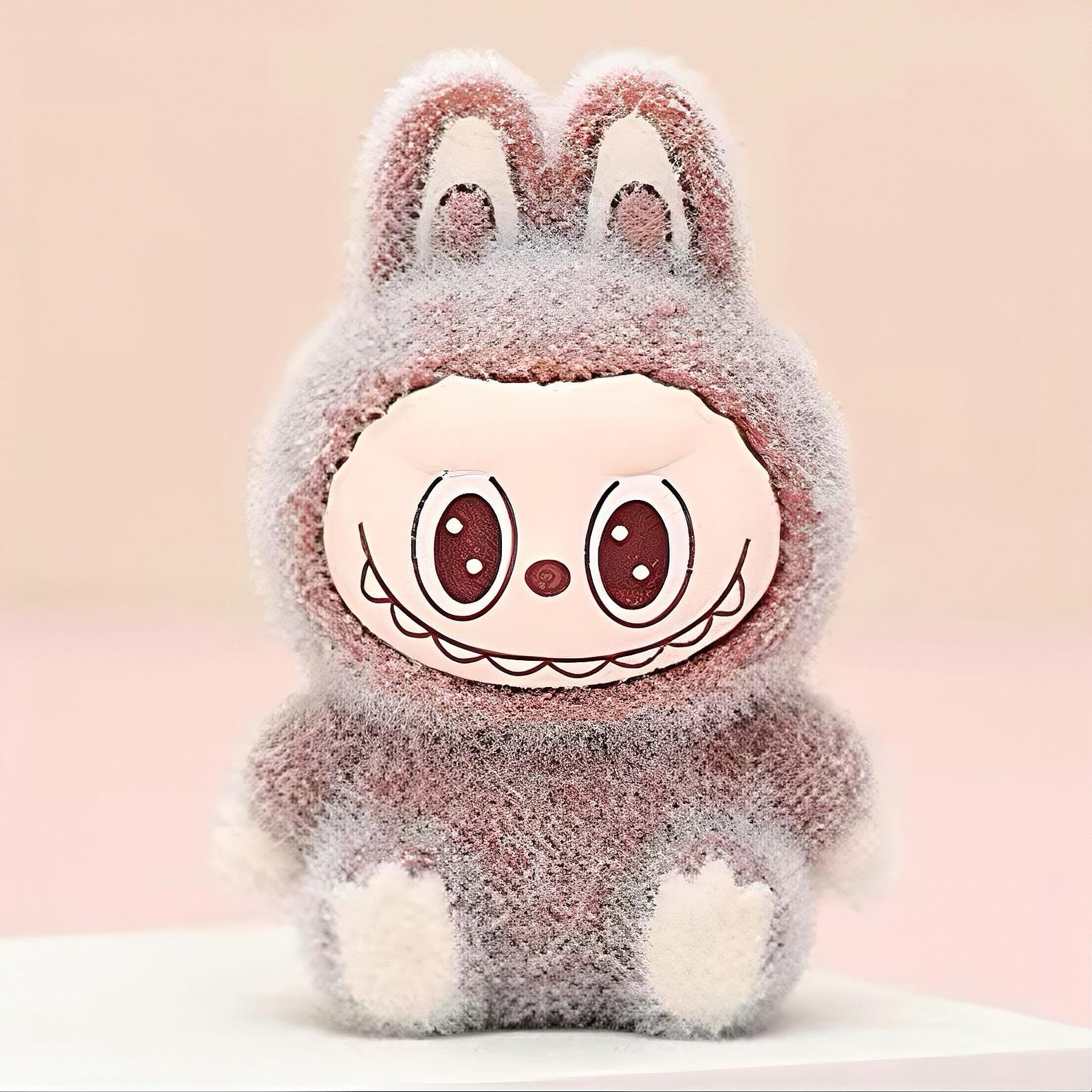 Random 1 Pc - LABUBU 4cm Fleece Mini Figurine - Desk Decoration ...