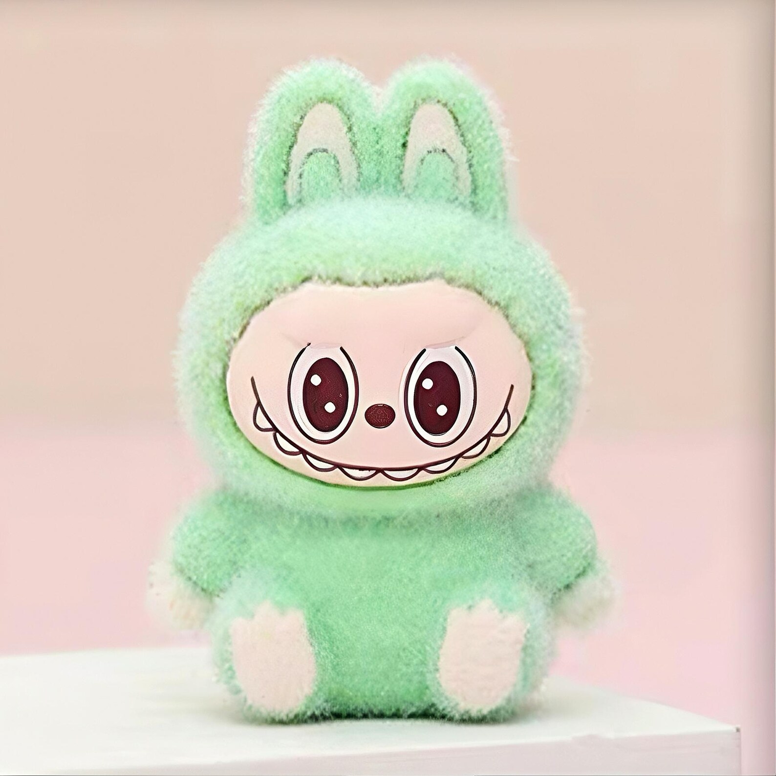 Random 1 Pc - LABUBU 4cm Fleece Mini Figurine - Desk Decoration ...