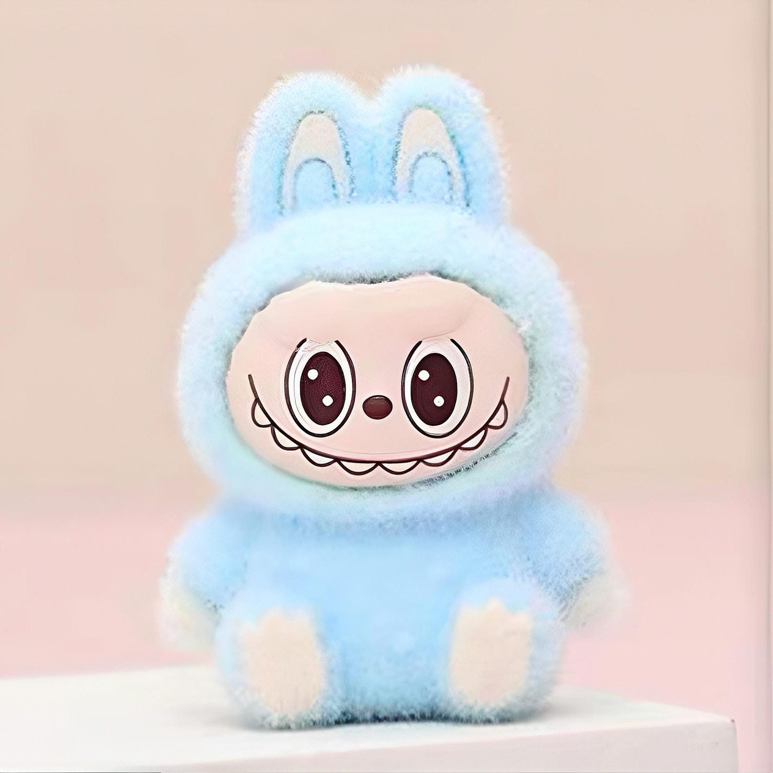 Random 1 Pc - LABUBU 4cm Fleece Mini Figurine - Desk Decoration ...