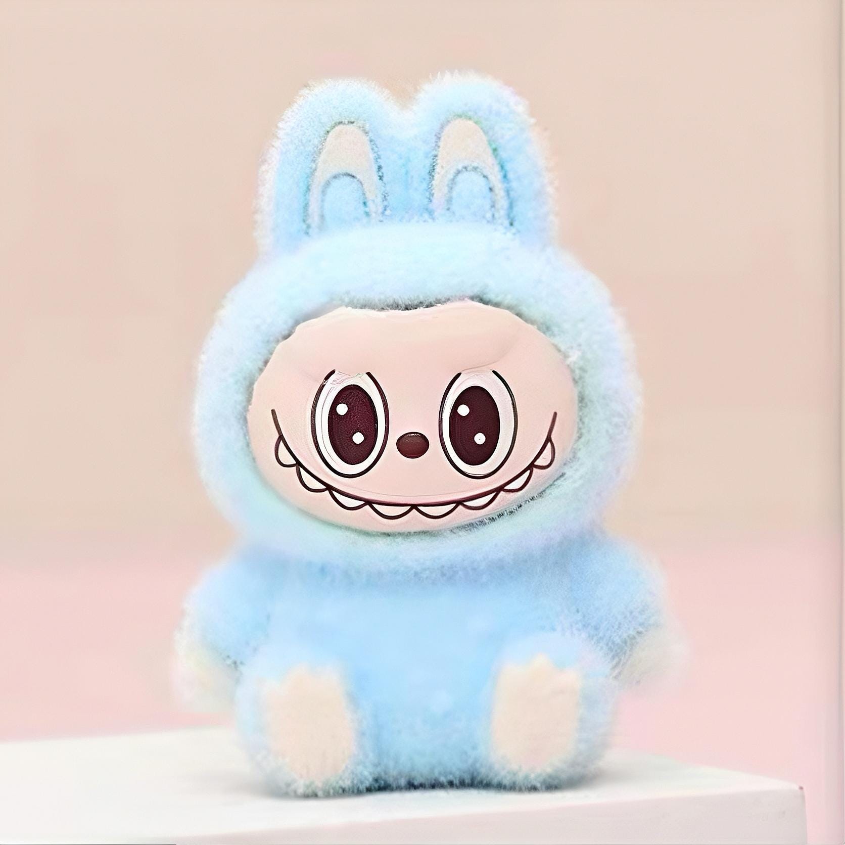 Random 1 Pc - LABUBU 4cm Fleece Mini Figurine - Desk Decoration ...