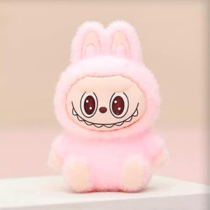 Random 1 Pc - LABUBU 4cm Fleece Mini Figurine - Desk Decoration ...