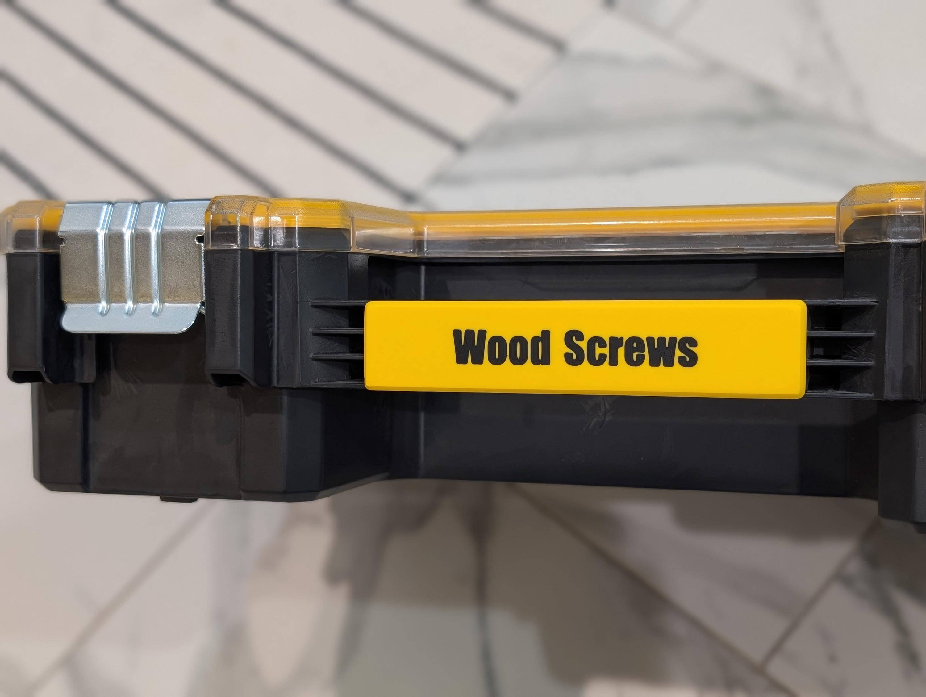 Dewalt 10-bin Deep Pro Organizer Custom Labels - Etsy