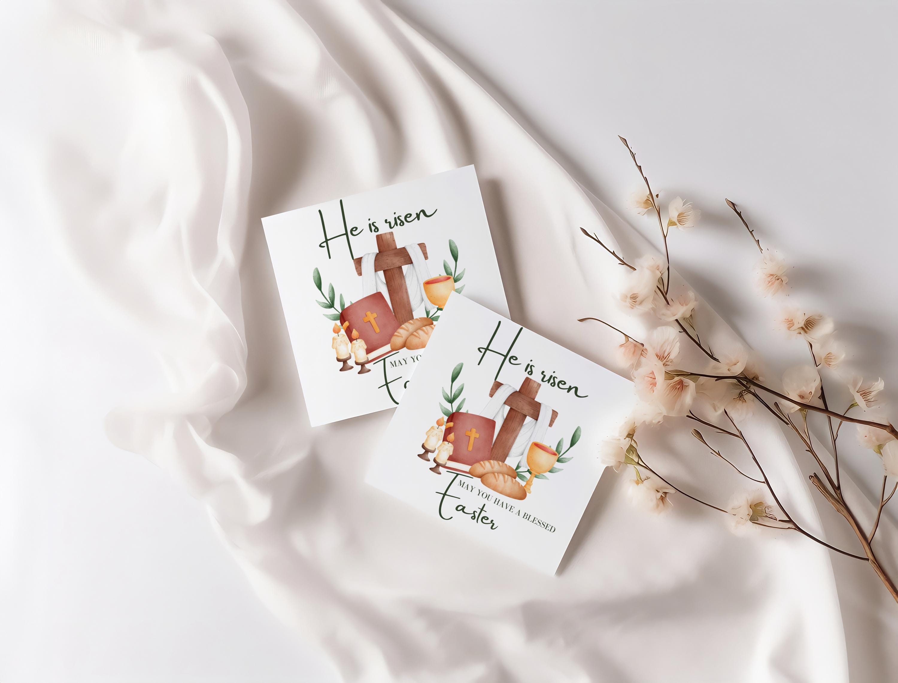 Jesus Easter Gift Tag Bundle, Easter Basket Tags, Printable Christian ...