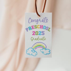 Preschool Graduation Gift Tag Bundle, Kindergarten Graduate Gift Labels ...