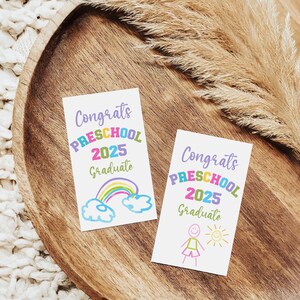 Preschool Graduation Gift Tag Bundle, Kindergarten Graduate Gift Labels ...
