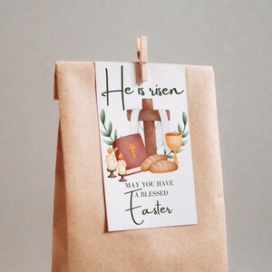 Jesus Easter Gift Tag Bundle, Easter Basket Tags, Printable Christian ...