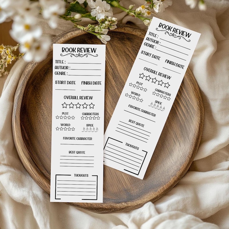 Book Review Cards Png - Etsy