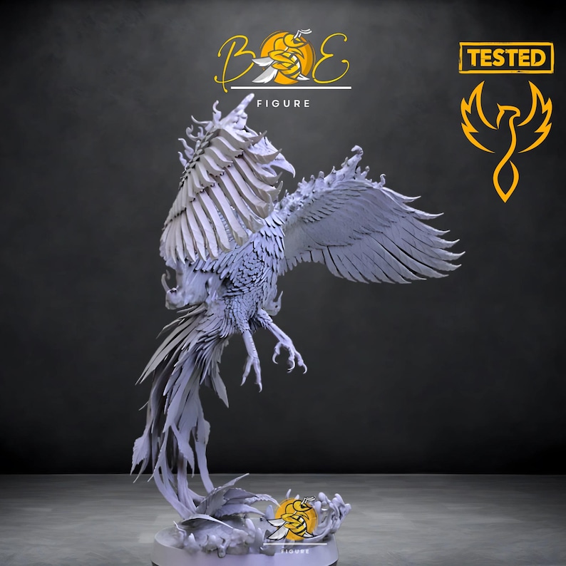 Phoenix Statue STL File, 3D Printer Figure (digital Download) - Etsy