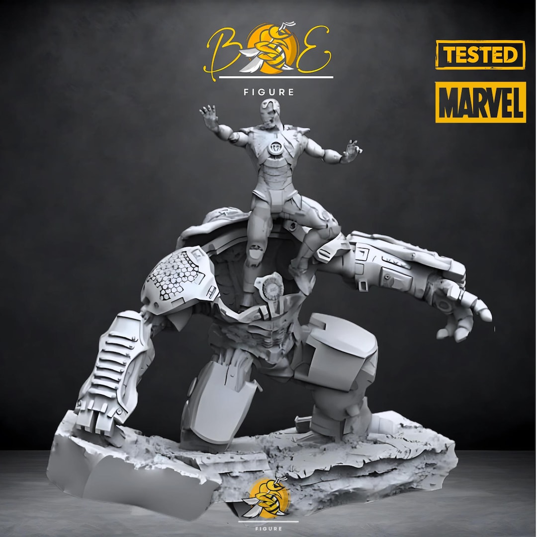Hulkbuster & Ironman STL File – 3D Printing Diorama - Etsy