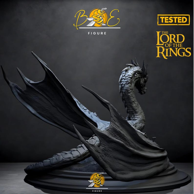 LOTR - Smaug High Quality STL File, 3D Digital Printing STL File for 3D ...