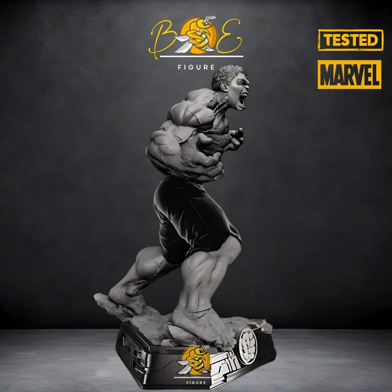 Marvel Hulk Figure STL File – High-quality 3D Printing (digital ...