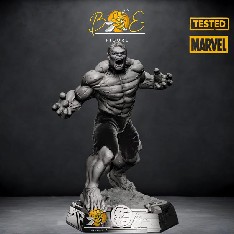 Marvel Hulk Figure STL File – High-quality 3D Printing (digital ...