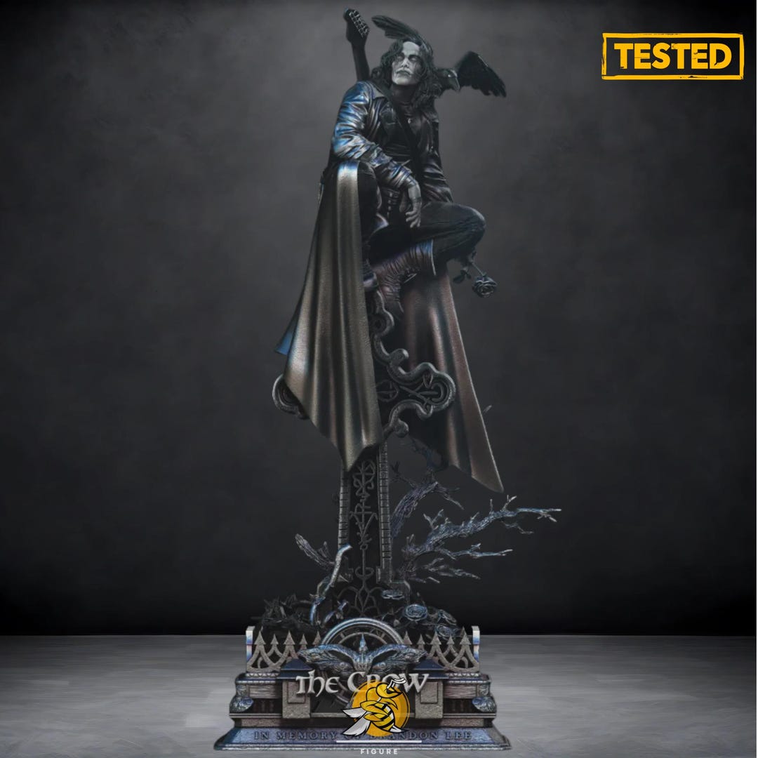 The Crow 3D Printable Figure STL File – Diorama (digital Download) - Etsy