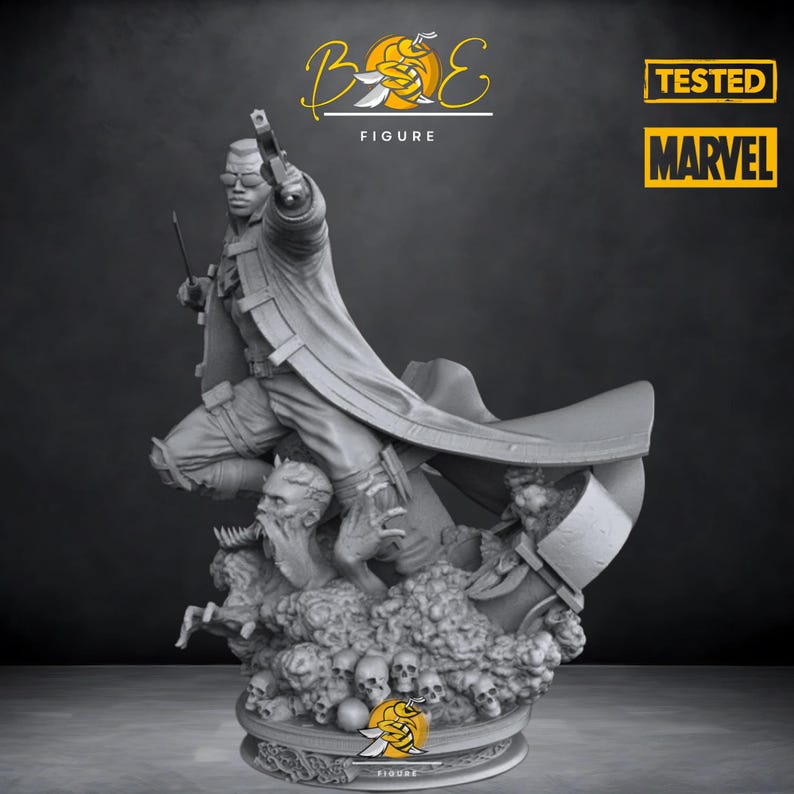 Marvel Blade 3D Print STL File – High-quality Bust, Diorama Figure - Etsy