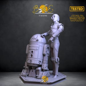Star Wars - R2D2 and CP30 Star Wars High Quality STL File, 3D Digital ...
