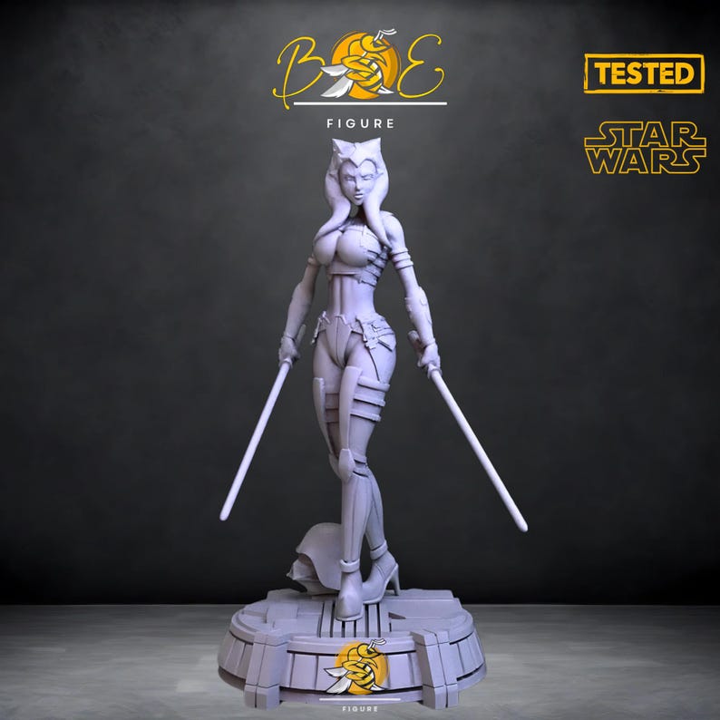 Star Wars Ashoka Tano STL File: 3D Printing Figure (digital Download ...