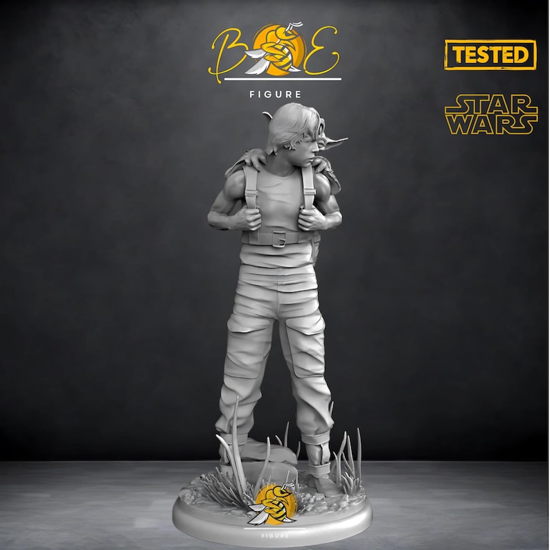 Luke and Yoda Star Wars STL File – 3D Printing Figure (digital Download ...