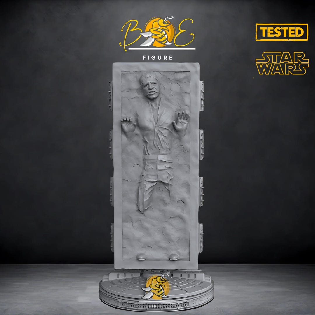 Han Solo in Carbonite STL File – Star Wars 3D Printing (digital ...