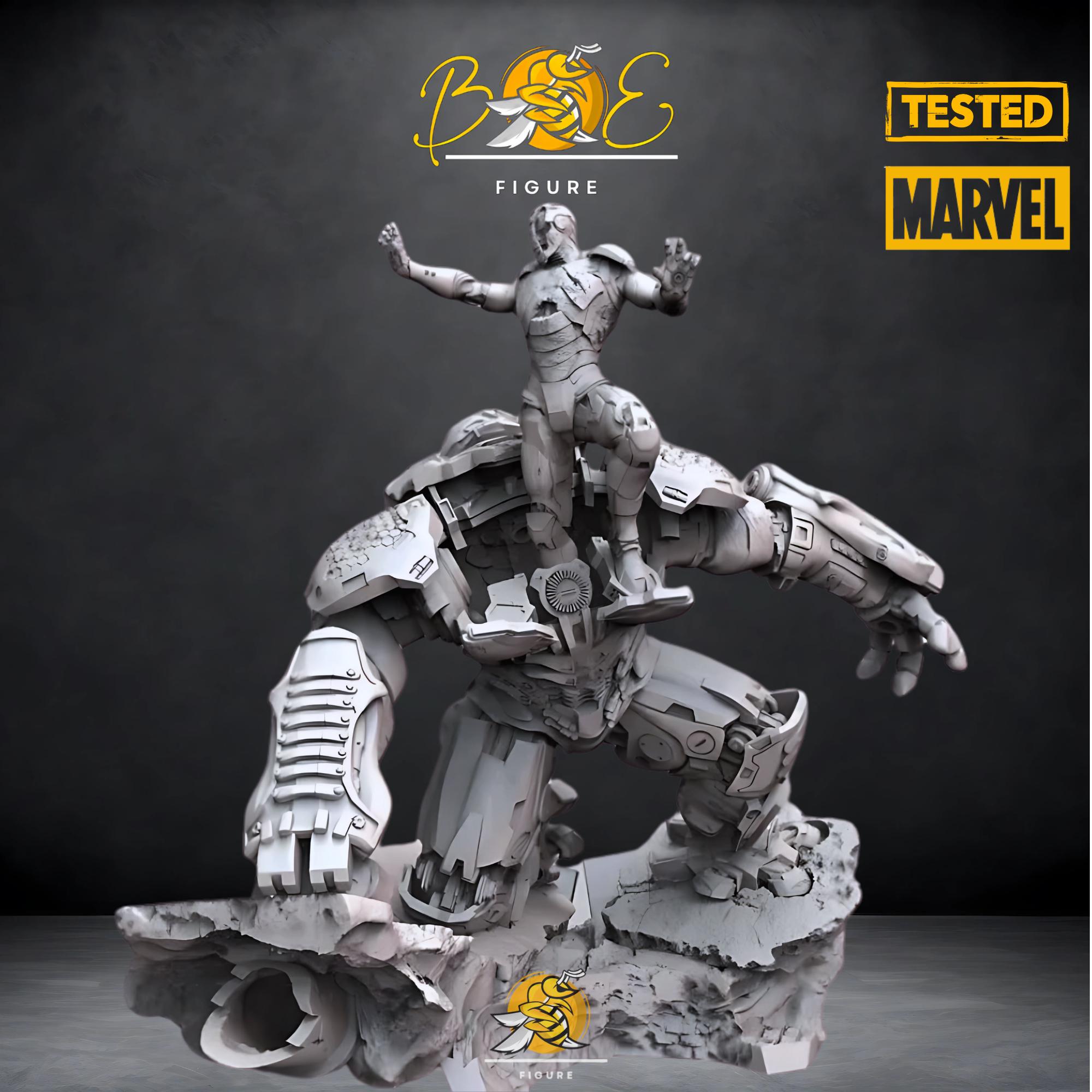 Hulkbuster & Ironman STL File – 3D Printing Diorama - Etsy
