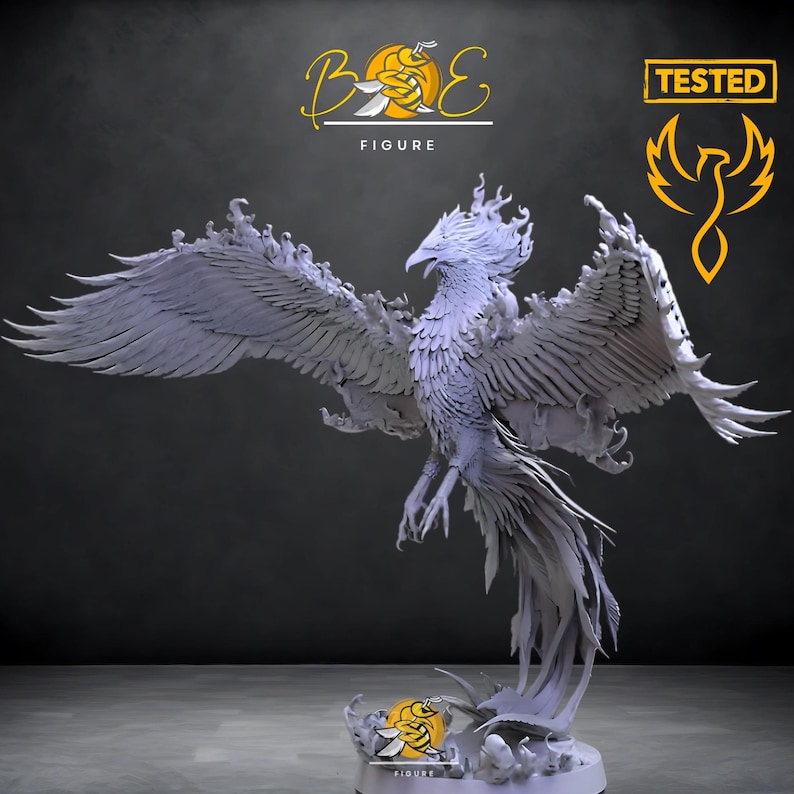 Phoenix Statue STL File, 3D Printer Figure (digital Download) - Etsy