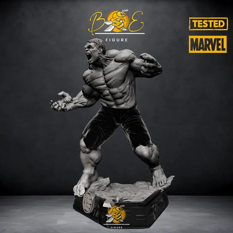 Marvel Hulk Figure STL File – High-quality 3D Printing (digital ...