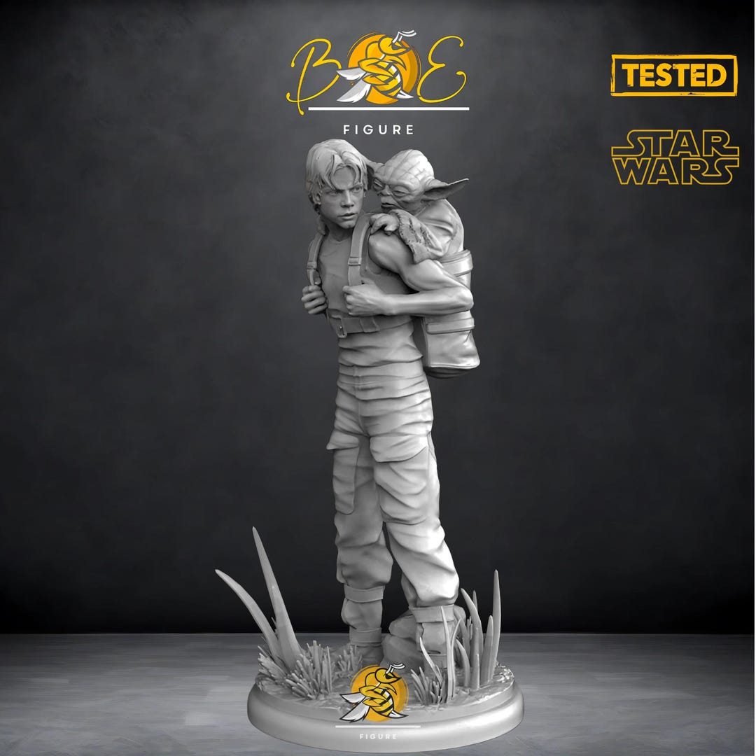 Luke and Yoda Star Wars STL File – 3D Printing Figure (digital Download ...