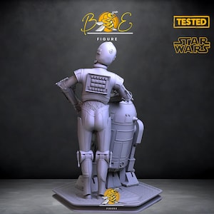 R2D2 & CP30 Star Wars STL File – 3D Printing Diorama (digital Download ...