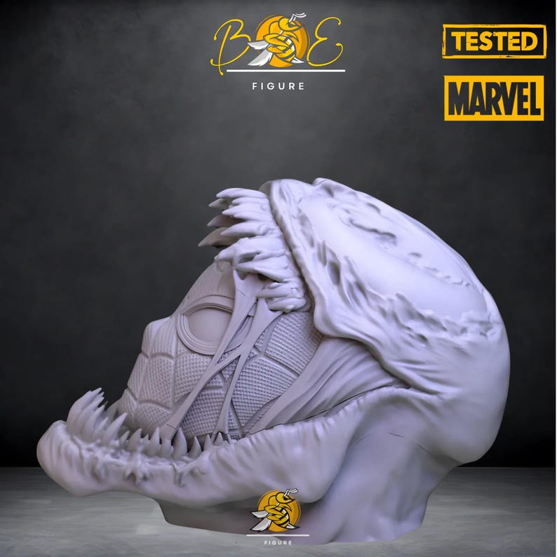 MARVEL - Spiderman - Venom Headphone Stand High Quality STL File, 3D Digital Printing STL File ...