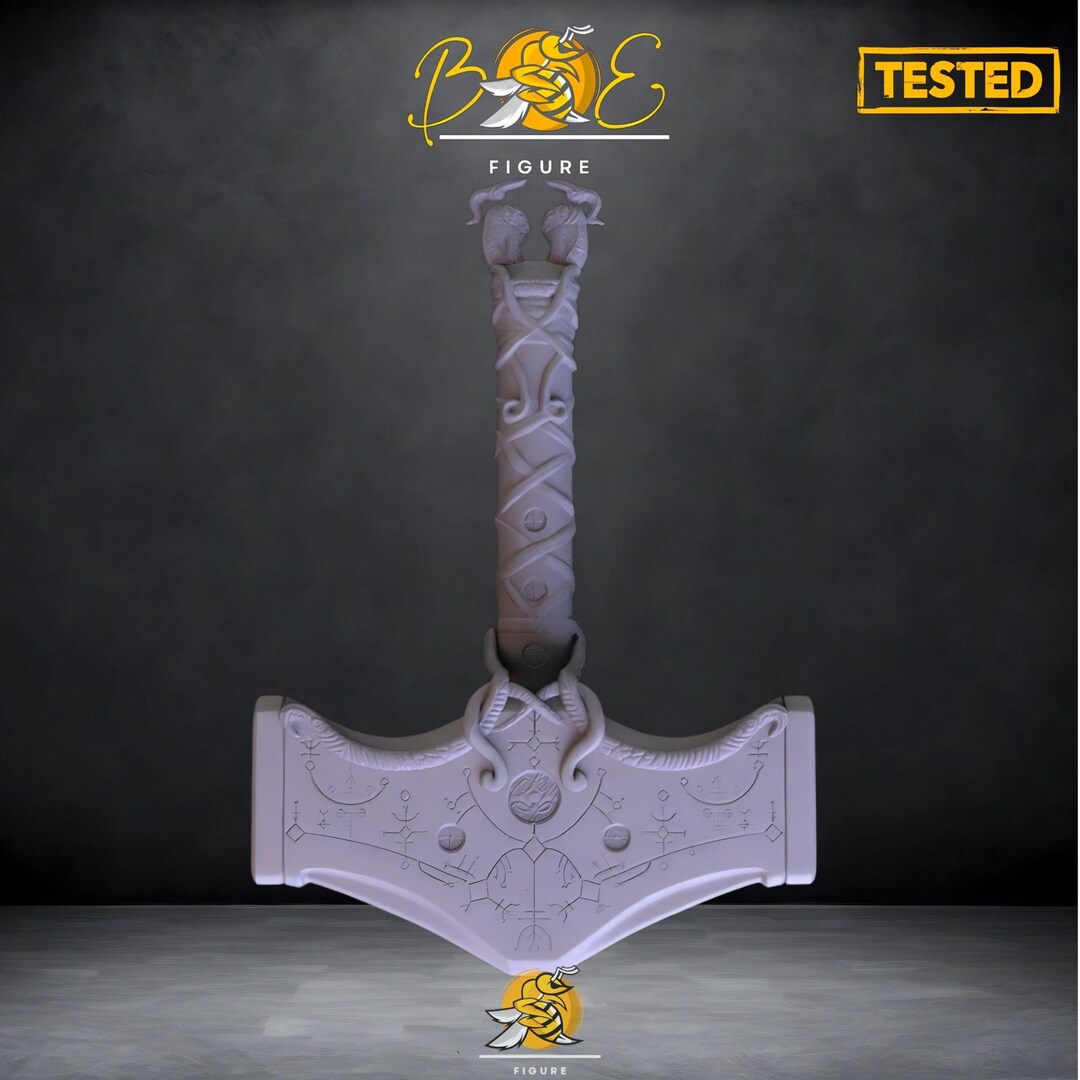 Mjolnir STL File – 3D Printable Model, Pre-cut & Tested (digital ...
