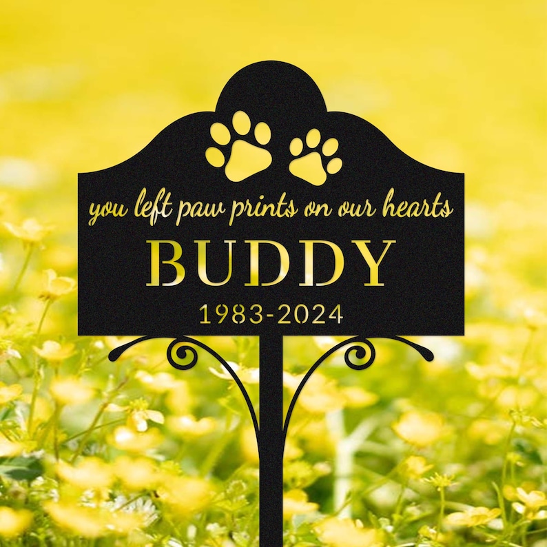 Custom Pet Memorial Stake,dog Memorial Garden Stake,personalized Metal ...