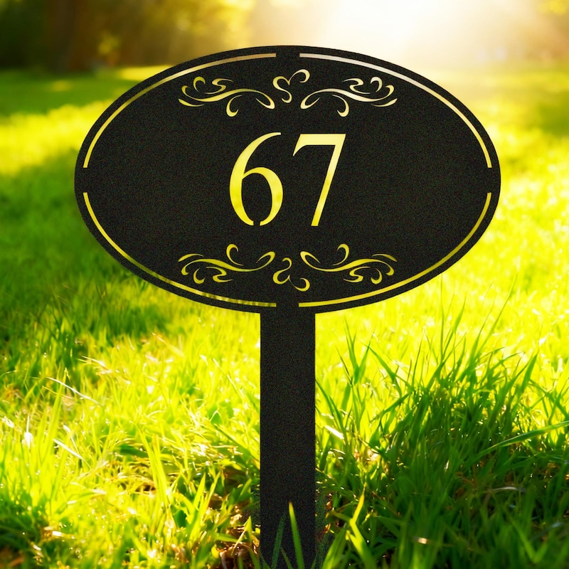 Yard Address Sign - Etsy