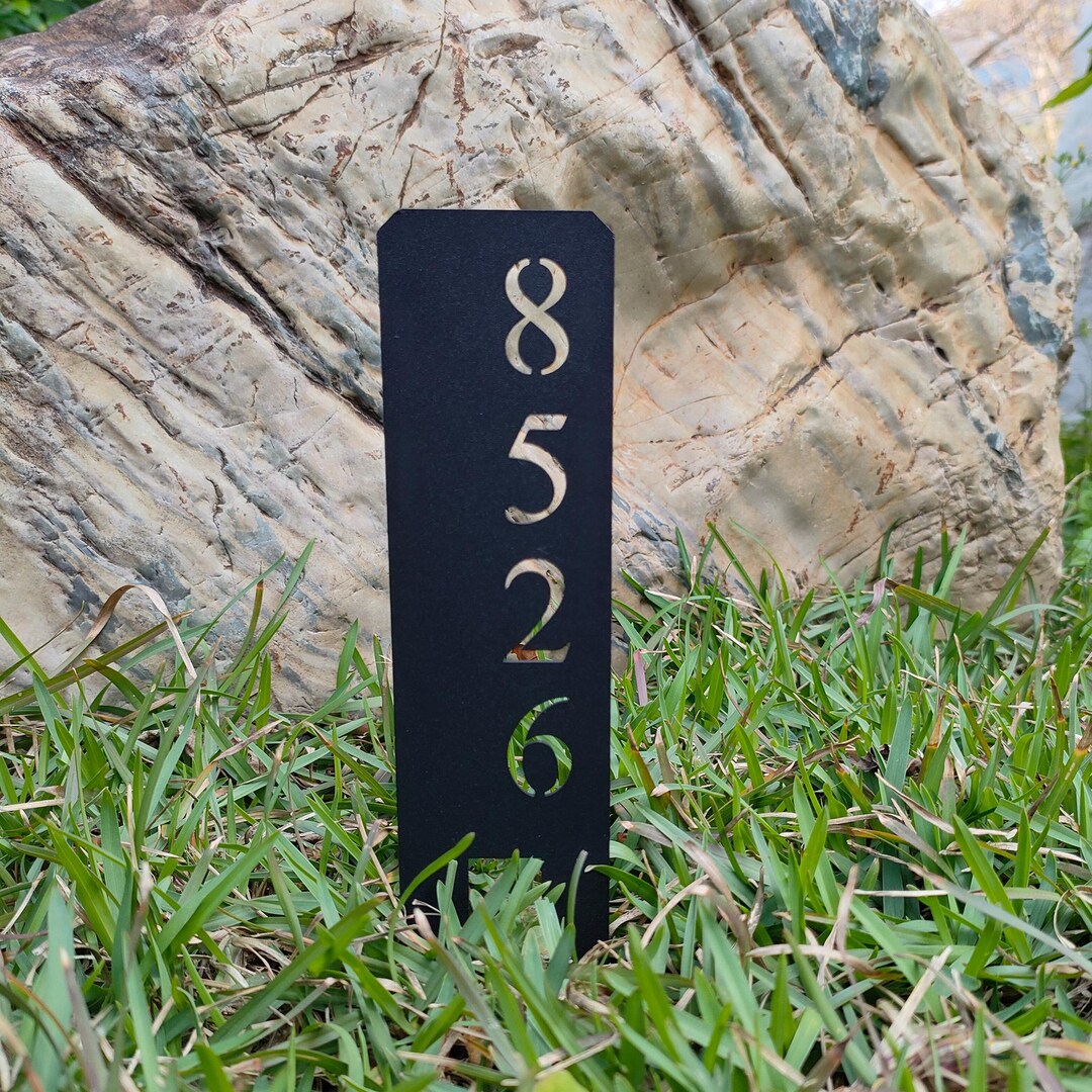 Personalized Metal Address Stakes,custom Metal Address Sign,modern ...