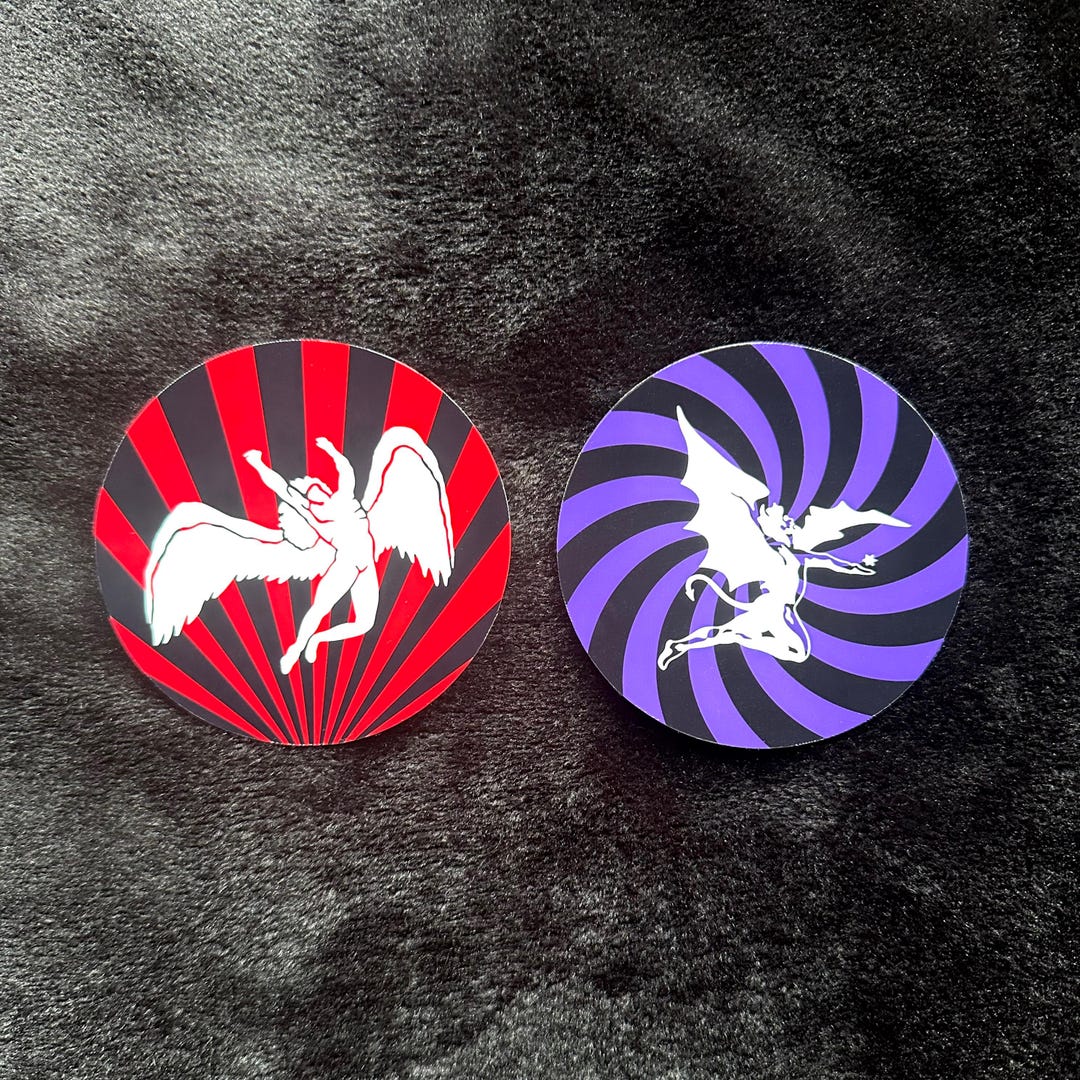 Led Zeppelin & Black Sabbath Inspired Glossy Vinyl Stickers - Etsy