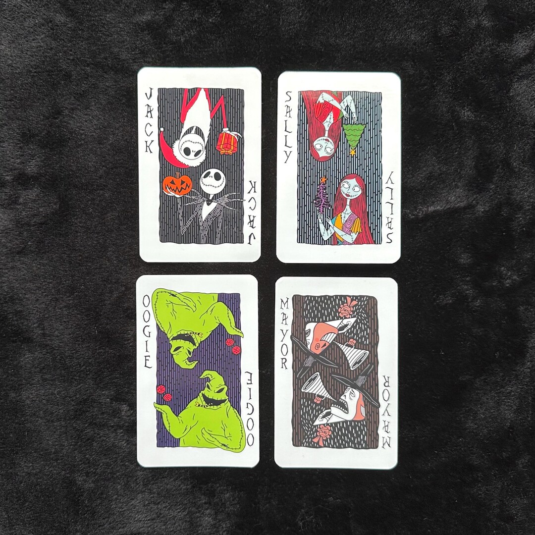 NBC Playing Card Stickers, Halloween, Creepmas, Nightmare Before ...