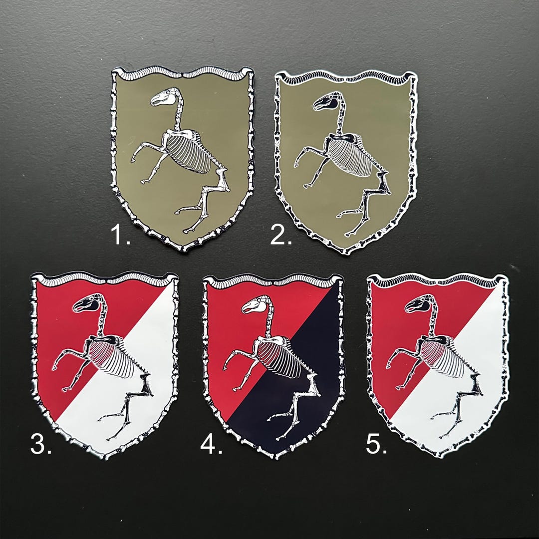 11th ACR Skeleton Horse Military Sticker, 11th Armored Cavalry Regiment ...