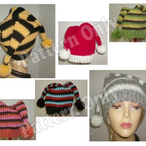 Crochet Pattern for 3 Point Jester Hat to Fit Toddlers and Adults - Etsy