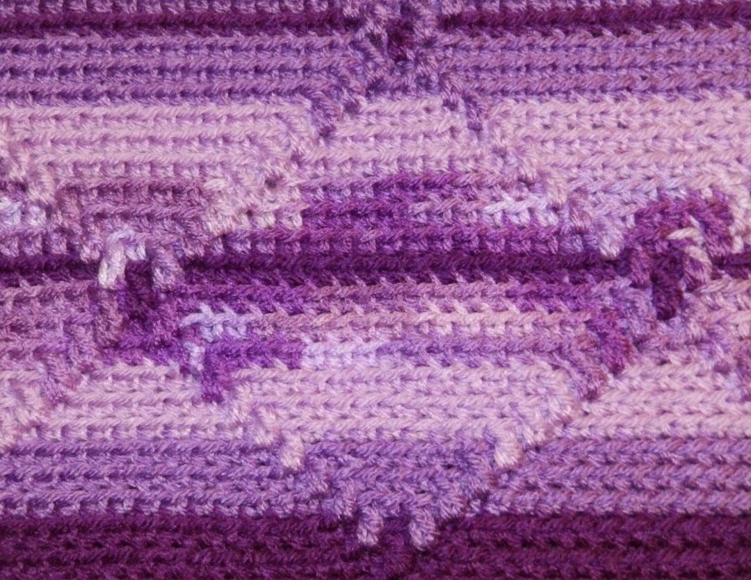 Crochet Pattern for Navajo Inspired Blanket Afghan With Diamond Design ...