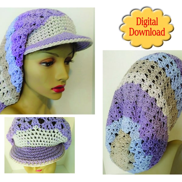 Crochet Hat for Dreads Pattern - Etsy