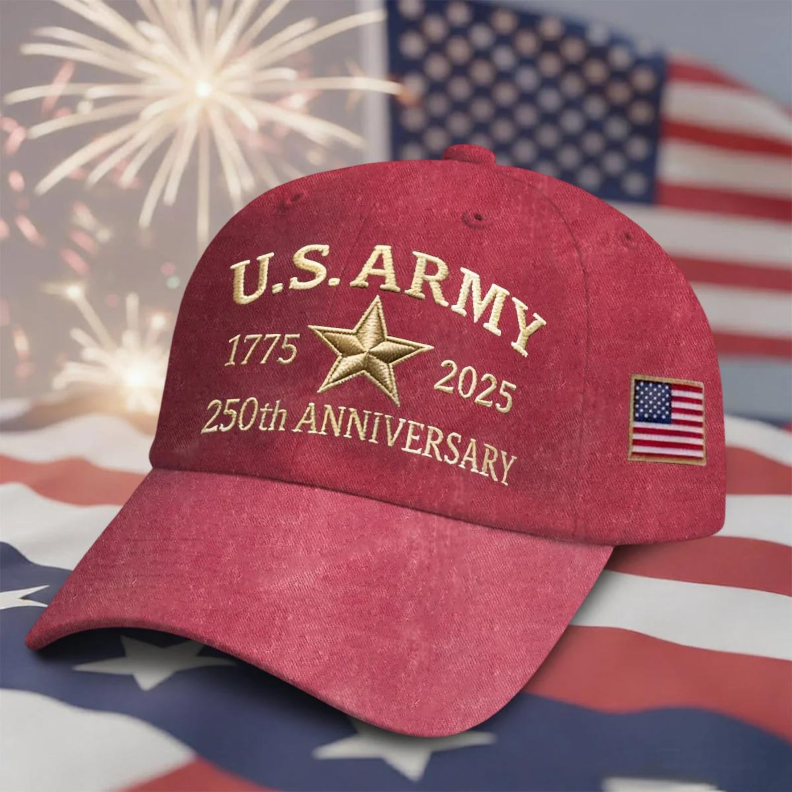 U.S. Army 250th Anniversary Hat, Patriotic Military Veteran Gift - Etsy