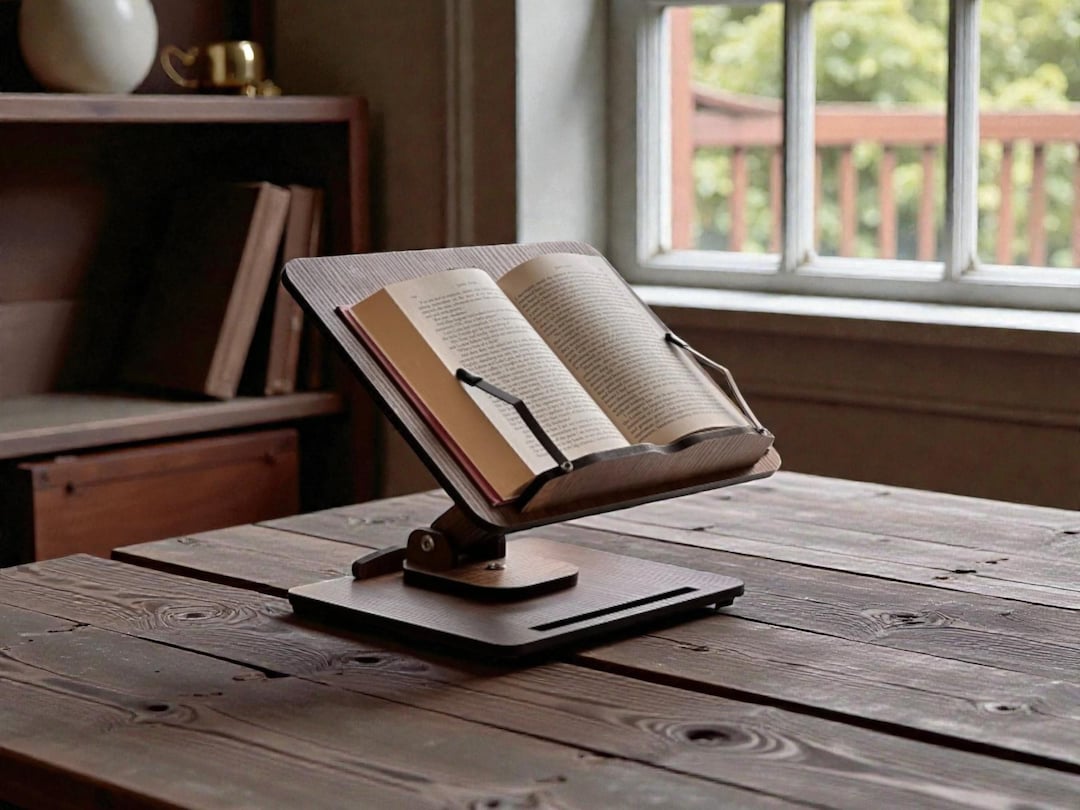 360 Rotating Foldable Book Stand – Adjustable Laptop Desk Holder - Etsy