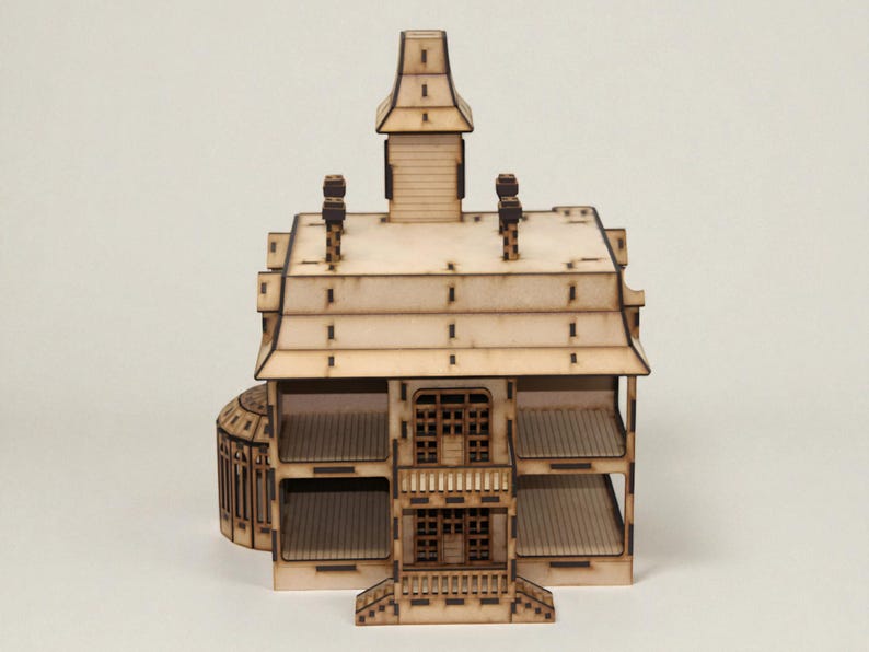 Gothic Wooden House Model – 3D Puzzle Kit, DIY Architecture Gift - Etsy