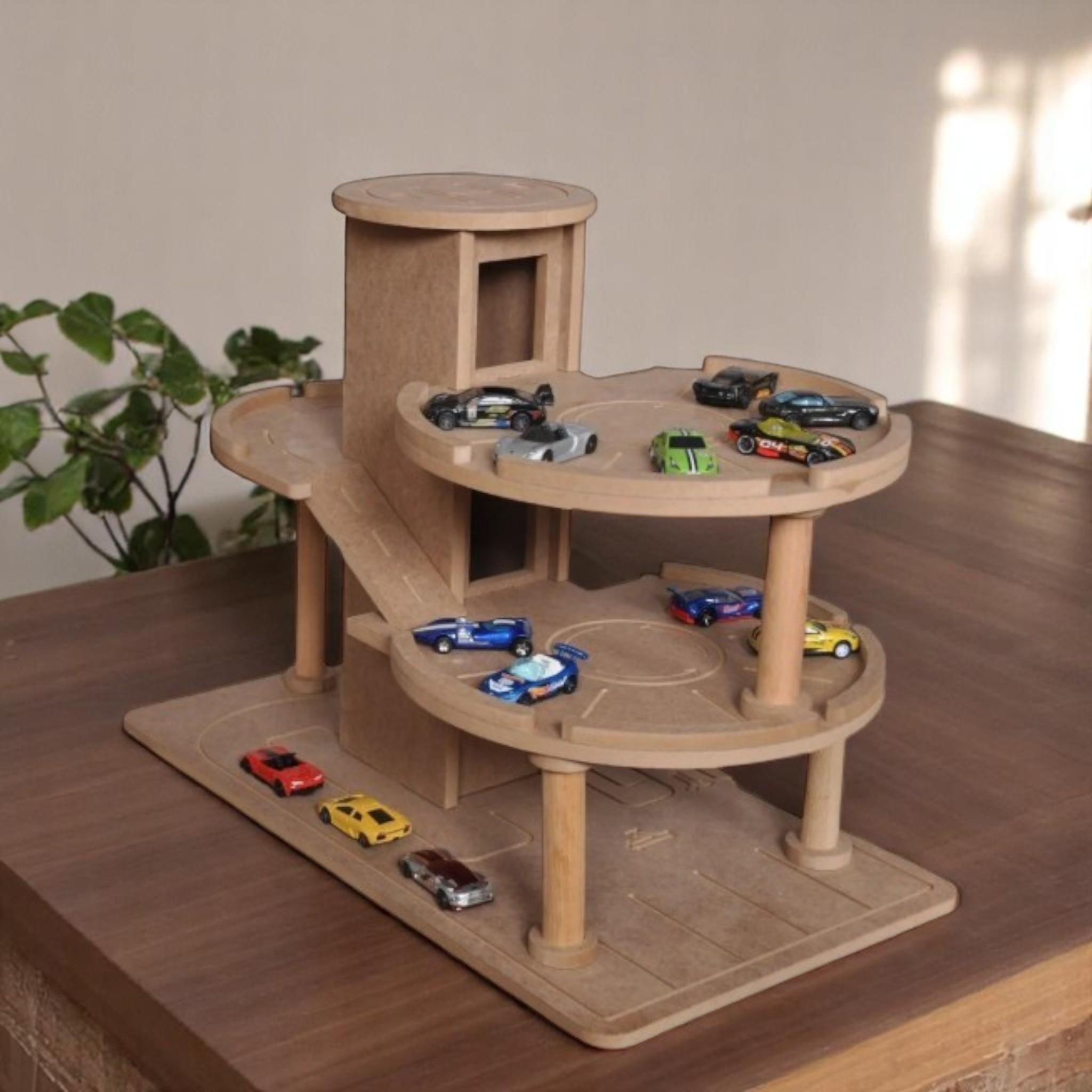 Wooden Multi-storey Car Park Garage Toy - Etsy