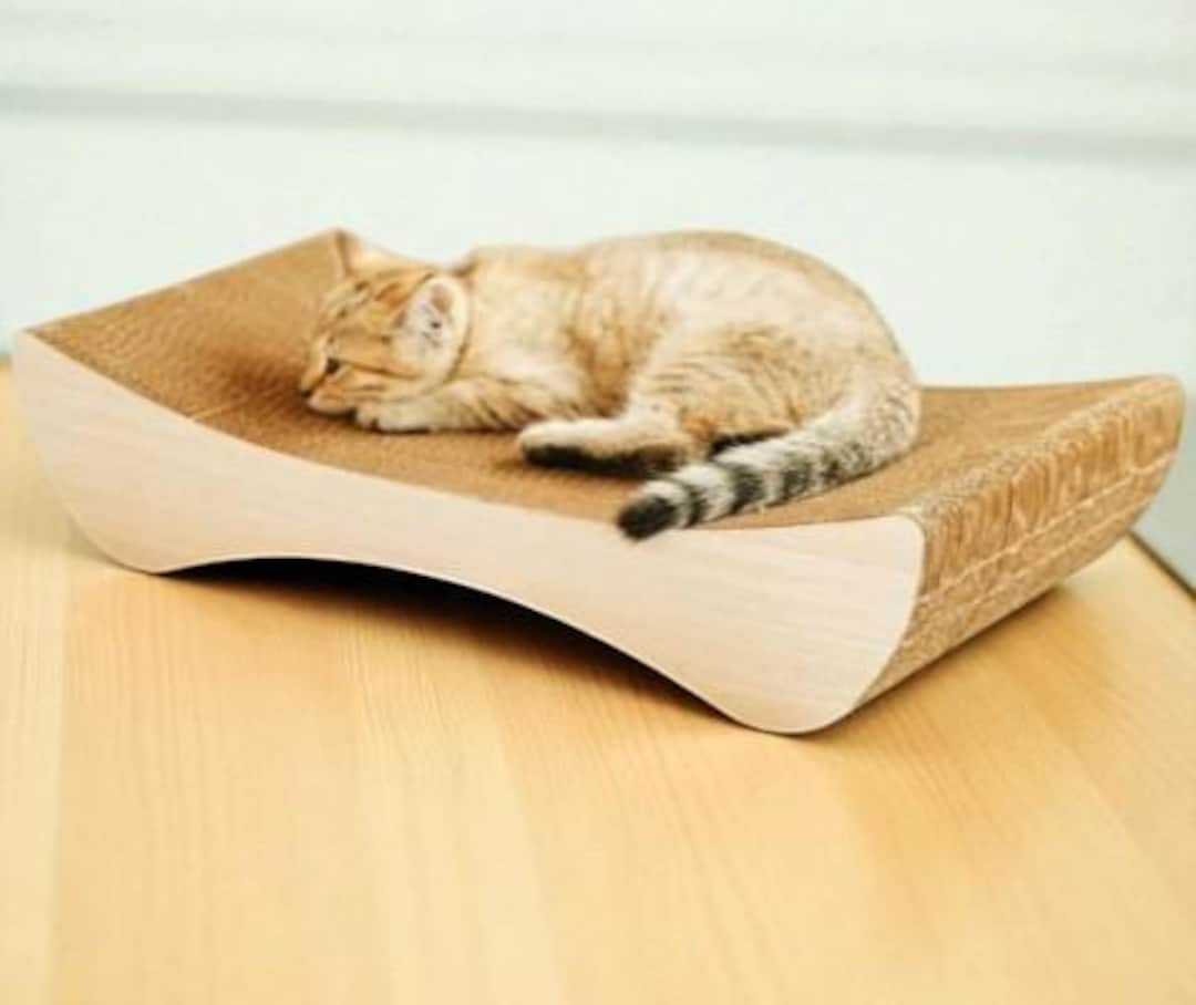 Corrugated Cardboard Cat Scratching Sofa – Small Horizontal Scratcher ...