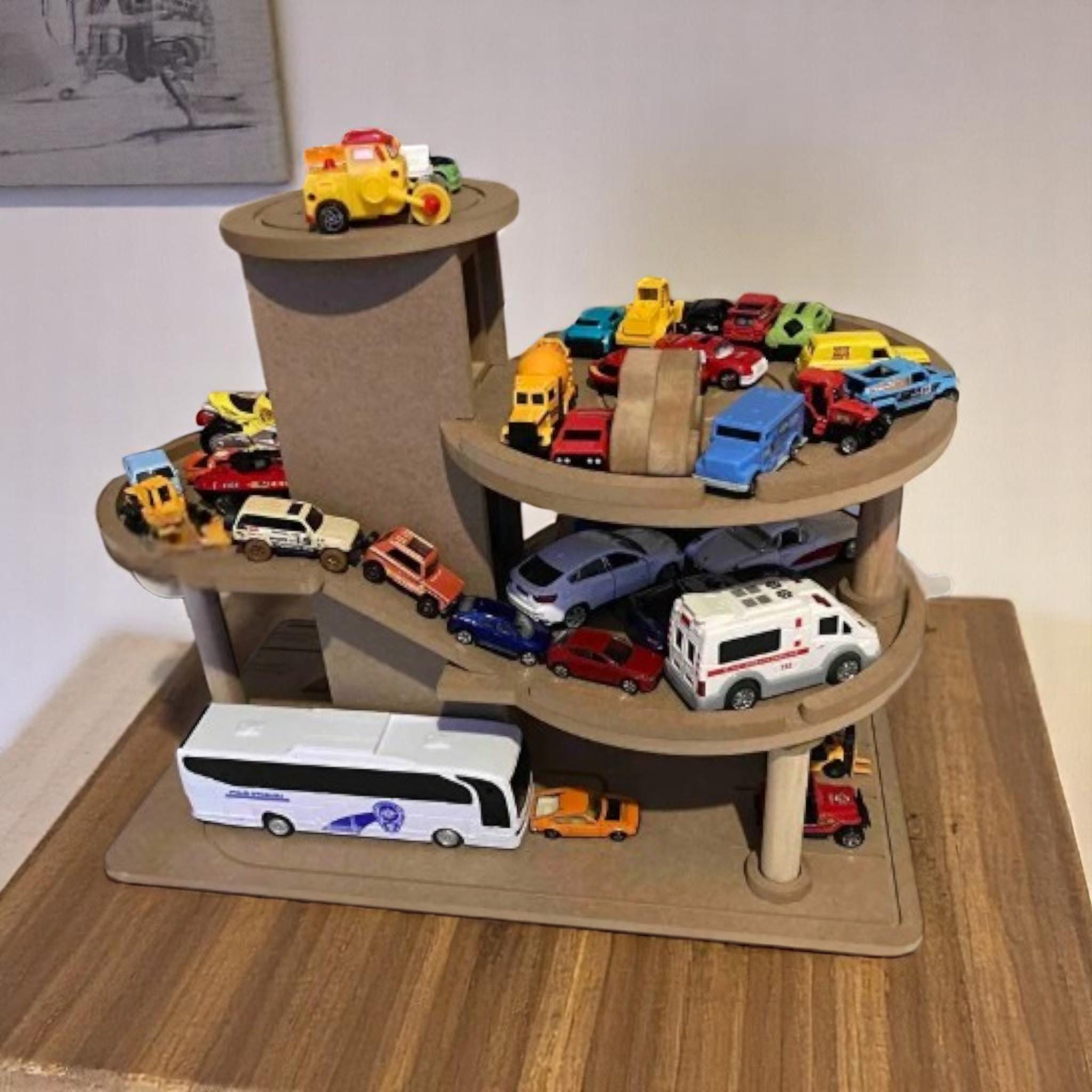 Wooden Multi-storey Car Park Garage Toy - Etsy