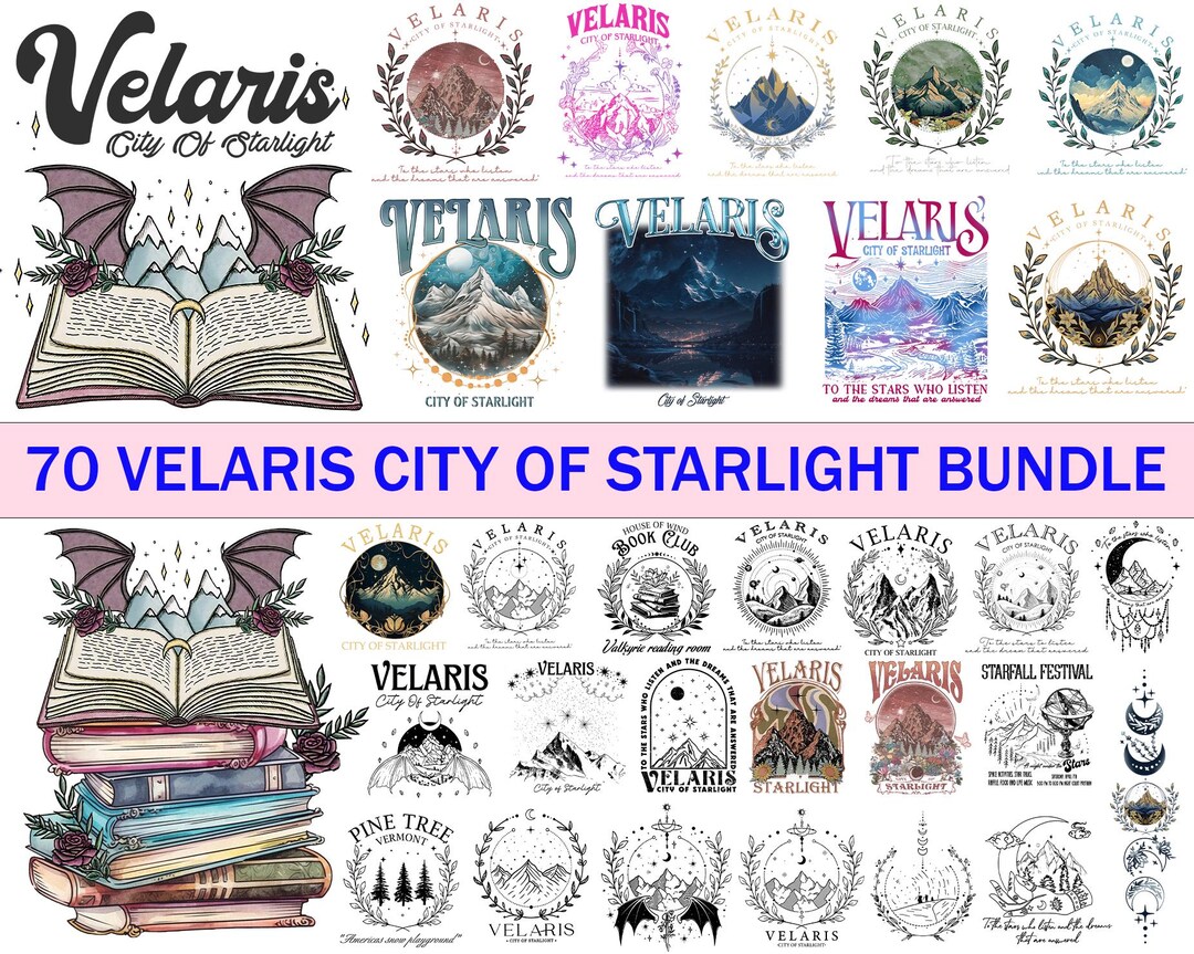 70 Velaris Design Png Bundle, City of Starlights Png, Acotar Velaris ...