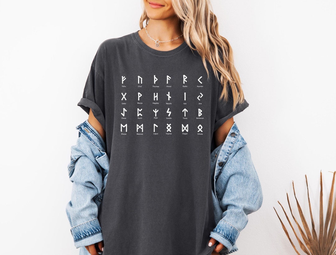Nordic Runes Shirt,viking Shirt,nordic Shirt,biker Shirt,metal Shirt ...